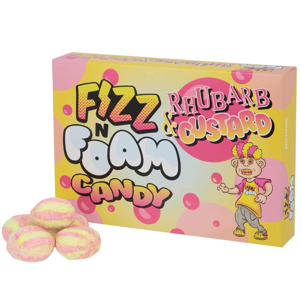 Fizz N Foam – Rhubarb & Custard - The Welsh Sweetshop｜Wholesale Sweets ...